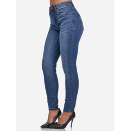 Tazzio Damen Skinny Fit High Waist Jeans