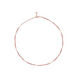 CAI Collier Choker 925/- Sterling Silber Venezianer Kette ros&eacute; vergoldet zweireihig