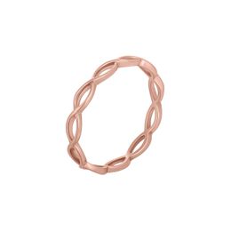 CAI Ring 925/- Sterling Silber ros&eacute;vergoldet Cut Outs Stacking