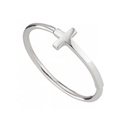 CAI Ring 925/- Sterling Silber rhodiniert Kreuz
