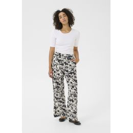Kaffe Casual Hose Regular fit Black/Turtledove Flower Print black