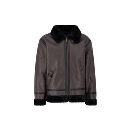 Alpha Industries B-3 Faux Leather Bomber Jacket