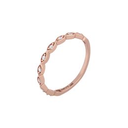 CAI Ring 925/- Sterling Silber ros&eacute;vergoldet Zirkonia Stacking