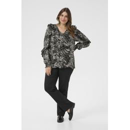 Kaffe Langarm-Bluse KCalicia Langarm-Bluse Regular fit black darkgrey