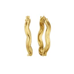 Diamonds by Ellen K. Fascination by Ellen K. Creolen 375/- Gelbgold glanz Wellen