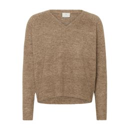 Kaffe Strickpullover KAniel Baggy fit beige