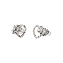 CAI Ohrstecker 925/- Sterling Silber rhodiniert Zirkonia