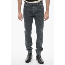 Balmain Slim Fit Jeans 15 cm in Grau