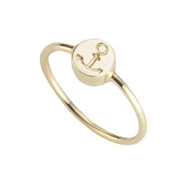 CAI Ring 925/- Sterling Silber vergoldet Anker