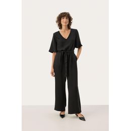 PART TWO Overall Gerade Passform black