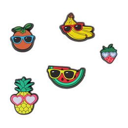 S&uuml;&szlig;e Fr&uuml;chte mit Sonnenbrille 5er Jibbitz Pack - Crocs - Mehrfarbig - Synthetisch