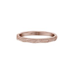 CAI Ring 925 Silber ros&eacute;vergoldet Flechtoptik Stacking