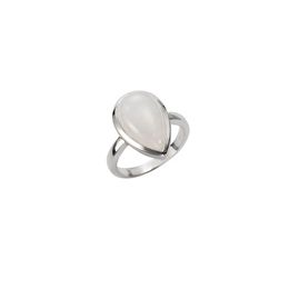 JAMELLI Ring 925 Silber rhodiniert mit Rainbow Mondstein