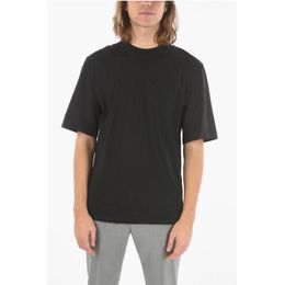 Neil Barrett Jersey MINIMAL T-Shirt mit &Auml;rmeln aus Stretch-Nylon in Schwarz