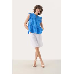 PART TWO &Auml;rmellose Bluse Gerade Passform Marina blue