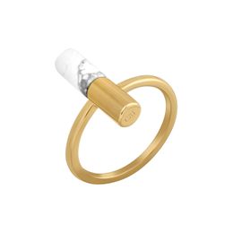 CAI Ring 925/- Sterling Silber vergoldet Howlith