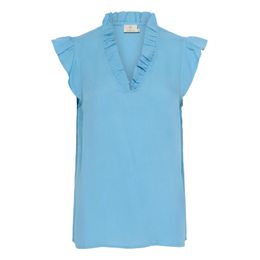 Kaffe Kurzarm-Bluse Regular fit Heritage Blue light blue