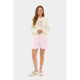 Saint Tropez Trackjacket-sweat LoisaSZ Lockere Passform offwhite