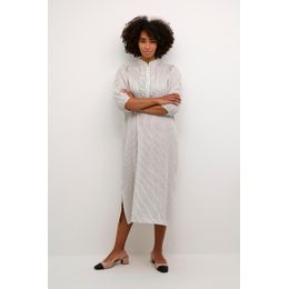 Kaffe Kleid Regular fit Turtledove/Black Stripe black offwhite
