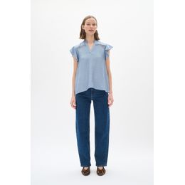 Inwear Kurzarm-Bluse Bleached Blue