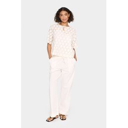 Saint Tropez Kurzarm-Bluse Lockere Passform Sea Salt white