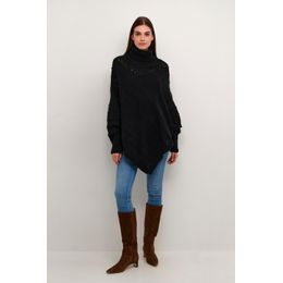 Cream Poncho Loose fit black