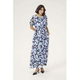 Kaffe Kleid Regular fit Blue Flower Print blue multi