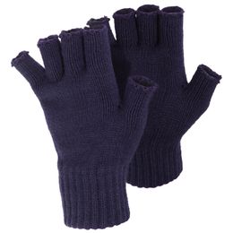 FLOSO Damen Handschuhe, fingerlos (Marineblau)