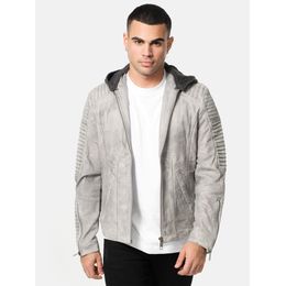 Tazzio Herren Lederjacke Biker-Look