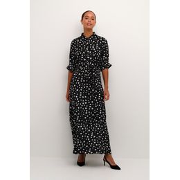 Kaffe Kleid Regular fit Black/White Abstract Print black offwhite