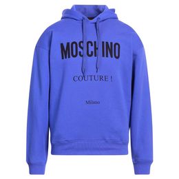 Blauer Kapuzenpullover Von Moschino Couture Milano
