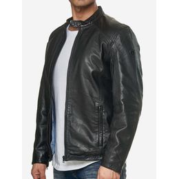 Tazzio Herren Jacke Lederjacke Echtleder