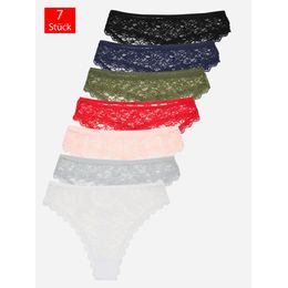Tazzio Damen String 7er-Pack