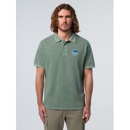 North Sails Polohemd Mit pigmentgef&auml;rbtem Finish