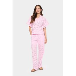 Saint Tropez Kurzarm-Bluse Lockere Passform Sweet Dreams rose