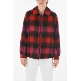 Woolrich Gef&uuml;tterte STAG-Jacke mit Tartanmuster in Rosso, Tartan