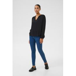 Kaffe Langarm-Bluse Regular fit Black