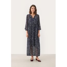 PART TWO Kleid Relaxed fit Dark Navy Scattered Flower dark blue
