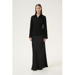 Karen Simonsen Langarm-Bluse Regular fit Meteorite black
