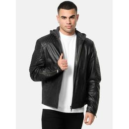 Tazzio Herren Lederjacke Biker-Look
