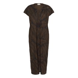 Kaffe Kleid Casual fit Black/Chestnut Big Leaves black brown