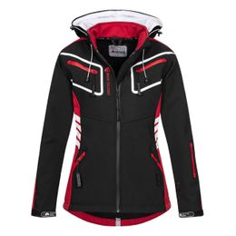 Arctic Seven Damen Softshell Jacken Schwarz-Rot