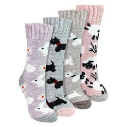 4 Paar Damen Dicke Warme Bett Socken