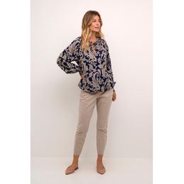 Cream Langarm-Bluse Regular fit Blue Paisley blue multi