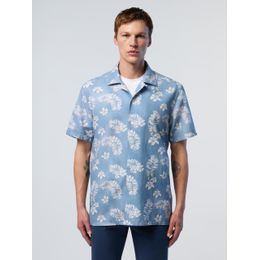 North Sails Hemd Bowling mit tropischem Print