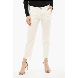 Woolrich Regular Fit-Hose mit geschlitztem Kn&ouml;chel in Wei&szlig;