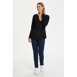Kaffe Langarm-Bluse Regular fit Black