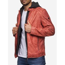 Tazzio Herren Lederjacke Two-in-One Style