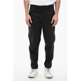 Neil Barrett Regular Rise METAL HEM Hose aus Baumwollmischung in Schwarz