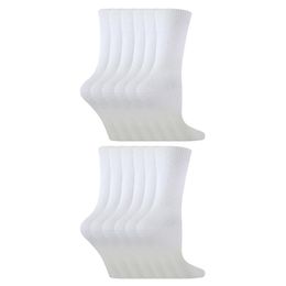 12 Paar Multipack Kinder Bambus Socken | Sock Snob | Childrens Plain Socks | Ideal Schule Socken f&uuml;r den Sommer f&uuml;r M&auml;dchen & Jungen - Wei&szlig;